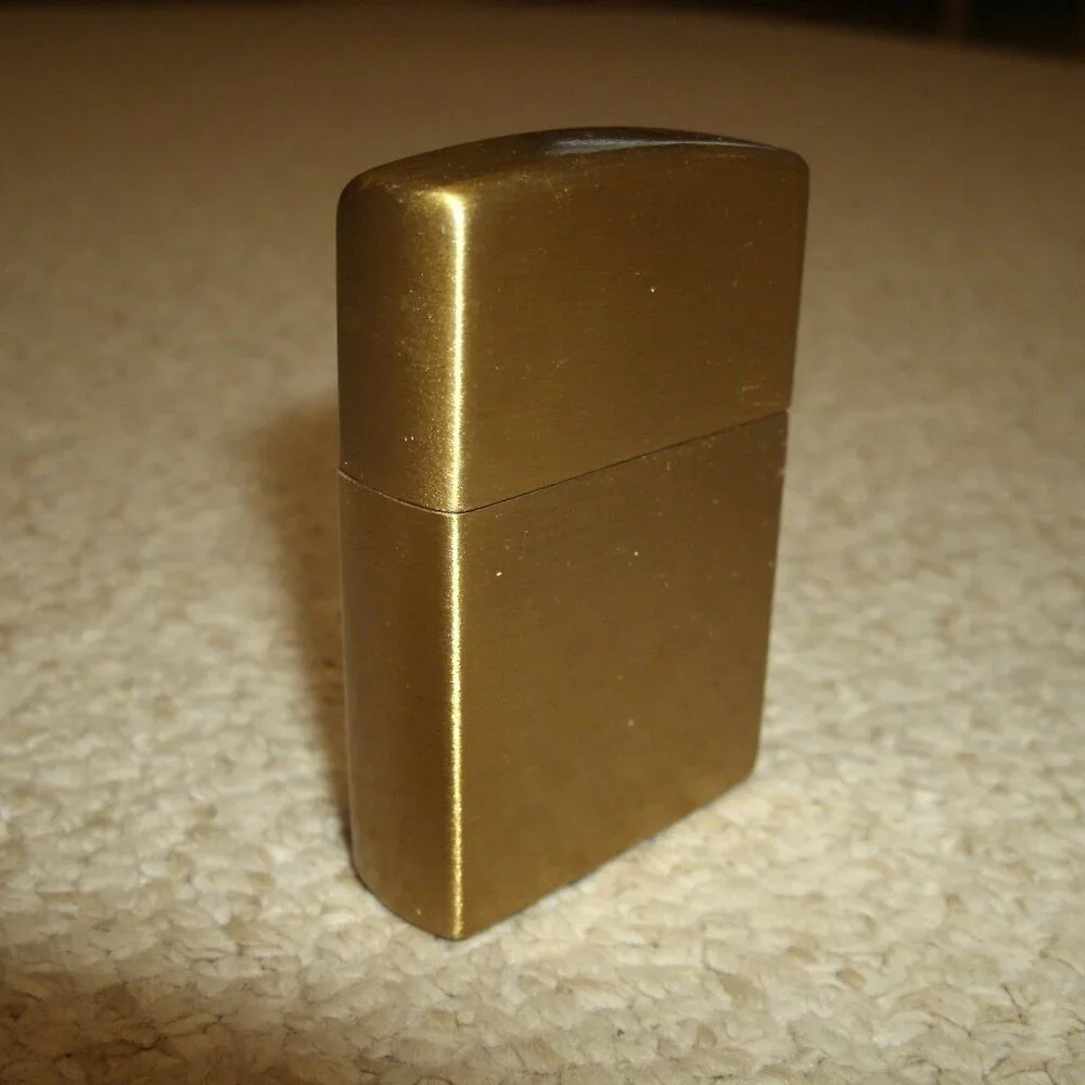 Other | Vintage Bronze Metal Gas Lighter Flint Wheel Cigarette Lighter ...